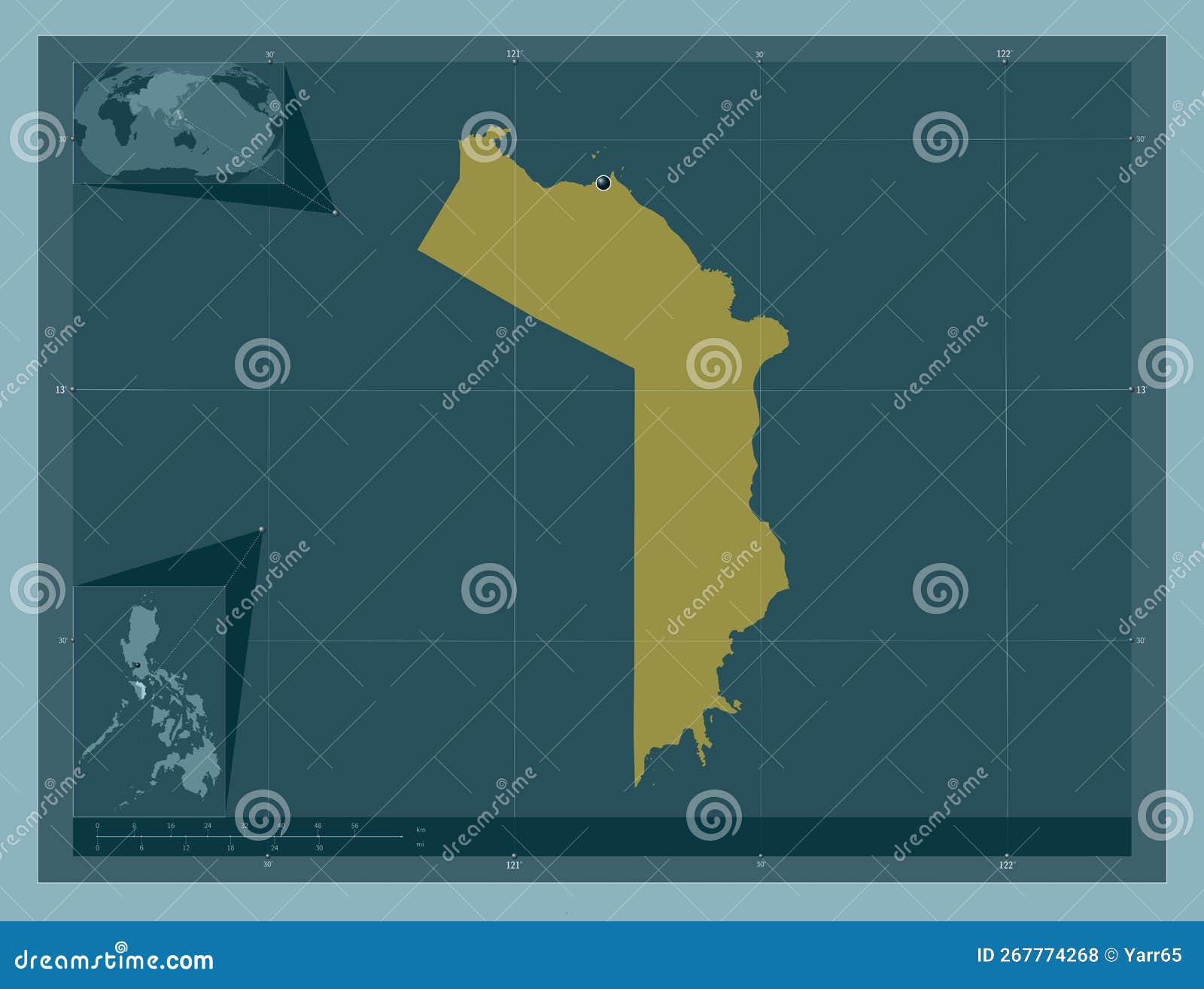 Oriental Mindoro, Philippines. Solid. Capital Stock Illustration ...
