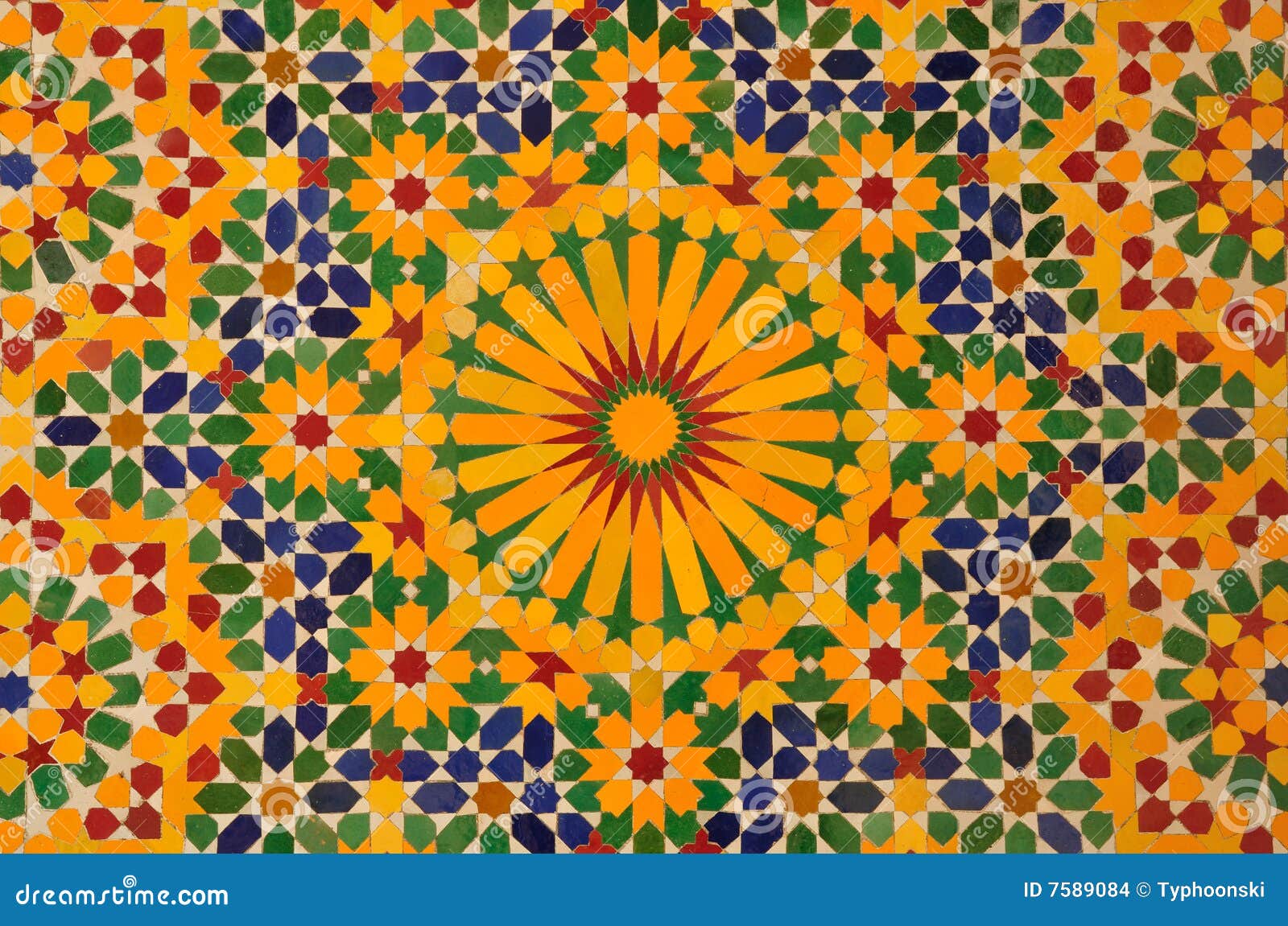Oriental mosaic decoration stock photo. Image of mosaic - 7589084
