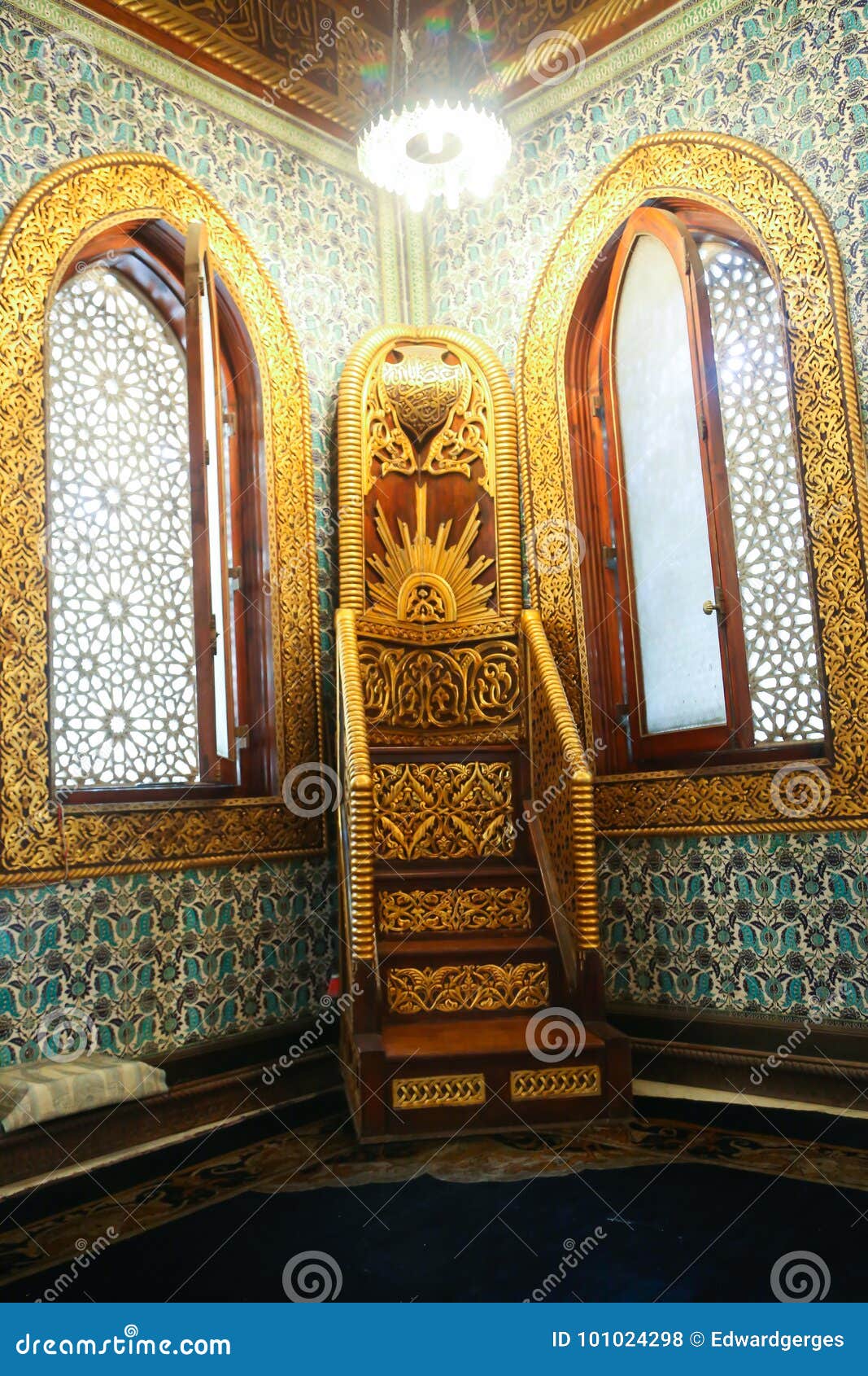 Inside mosque stock photo. Image of arab, orient, egypt - 101024298