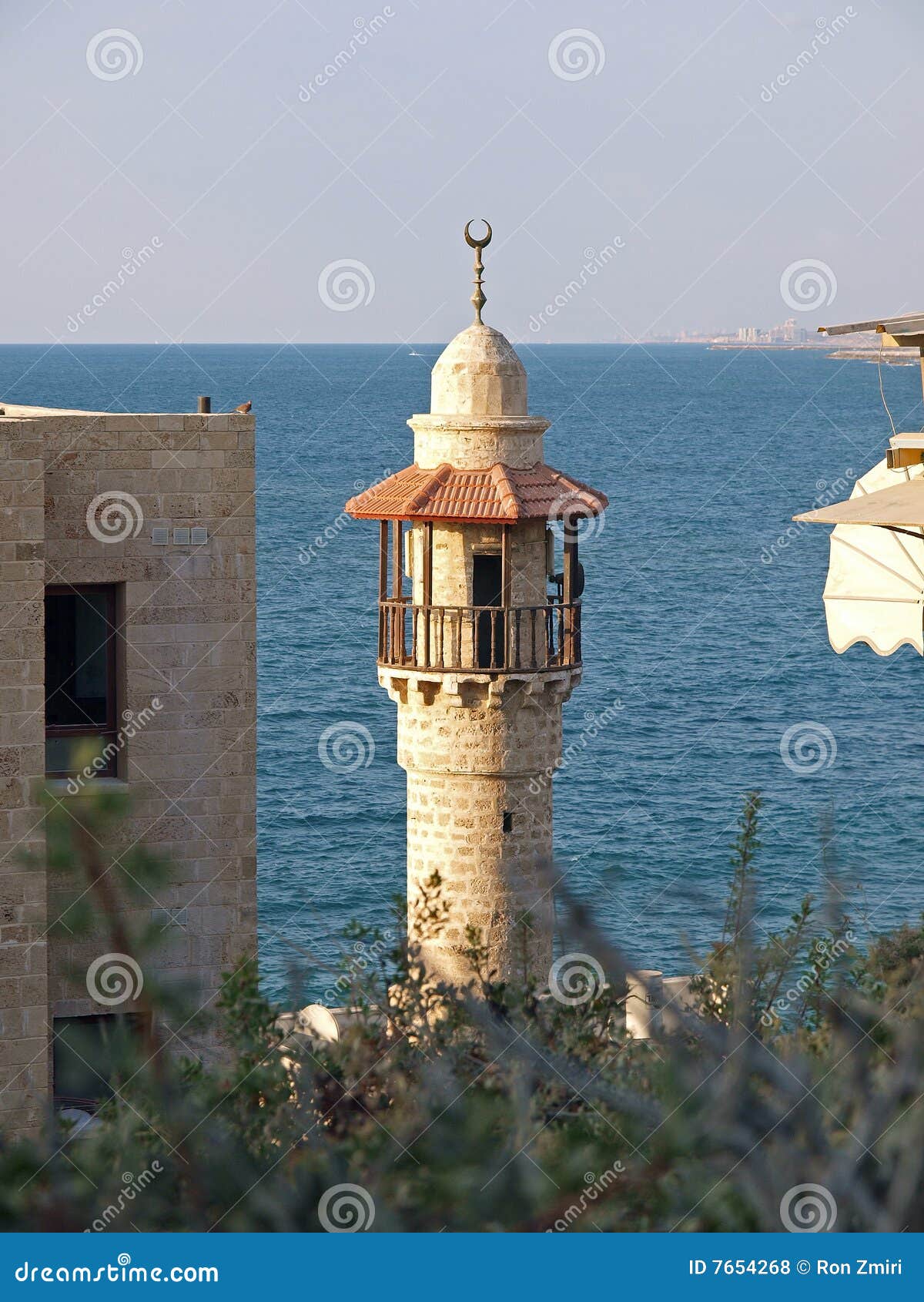 Oriental Muslim Mosque Tower Jaffa Israel Stock Photo - Image of ...