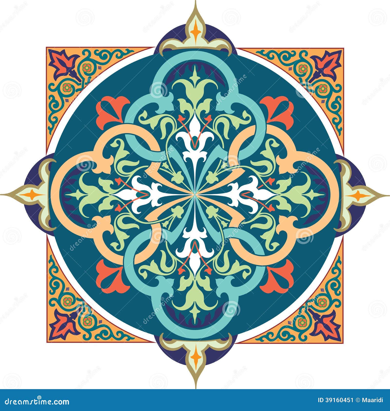 Oriental Ornament Vector Design Stock Vector - Illustration of isolated ...