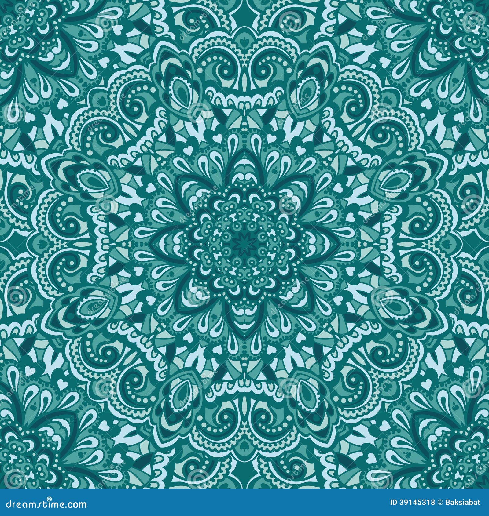 Ornate Seamless Pattern, Wallpaper Background Royalty-Free Stock Photo ...