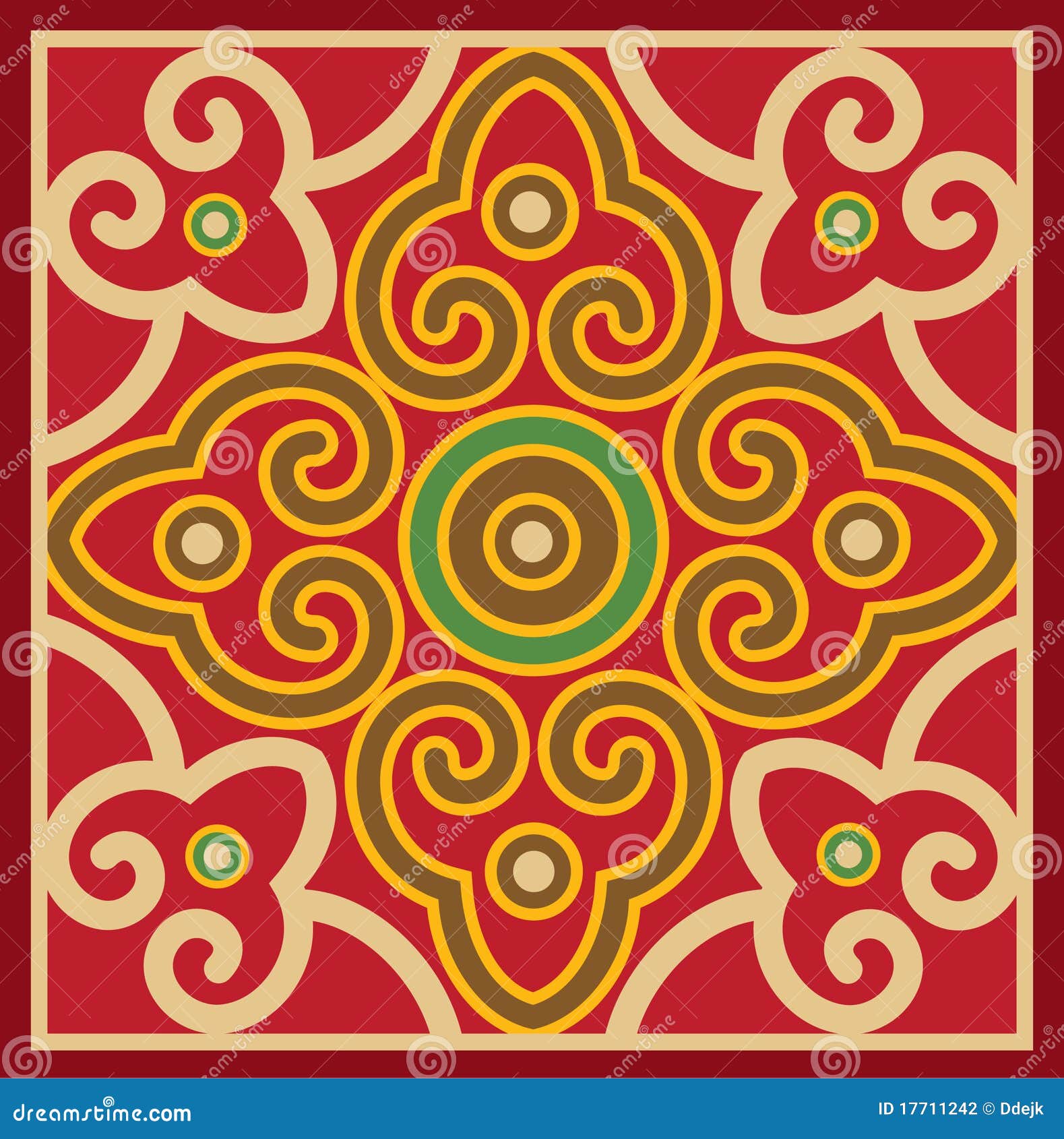 Oriental Pattern stock vector. Illustration of artistic - 17711242