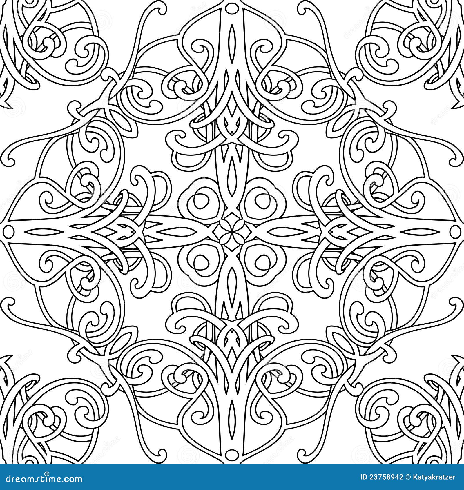 Oriental pattern stock illustration. Illustration of artistic - 23758942