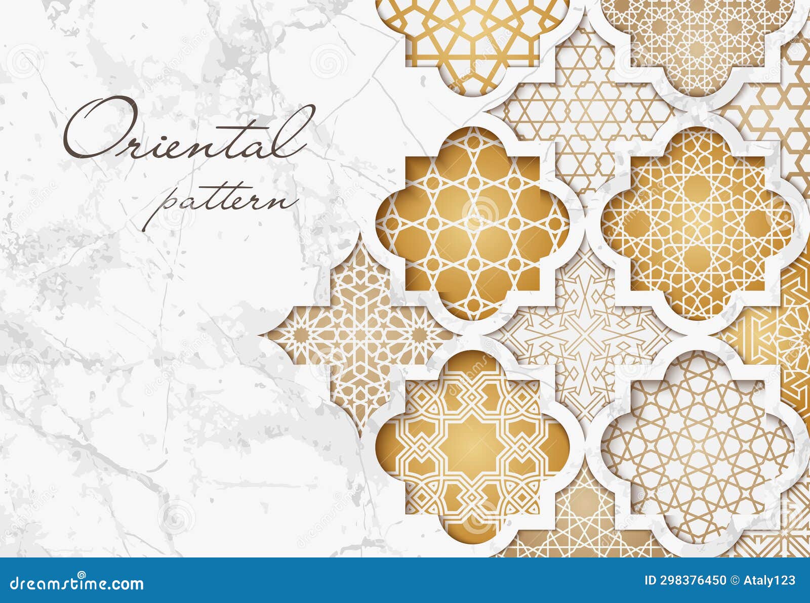Vector Arabian Background with Traditional Pattern Stock Vector ...