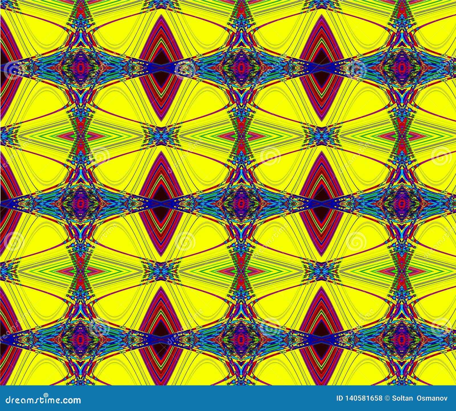 Geometric Oriental Patterns and Ornaments. Illustration, Background ...