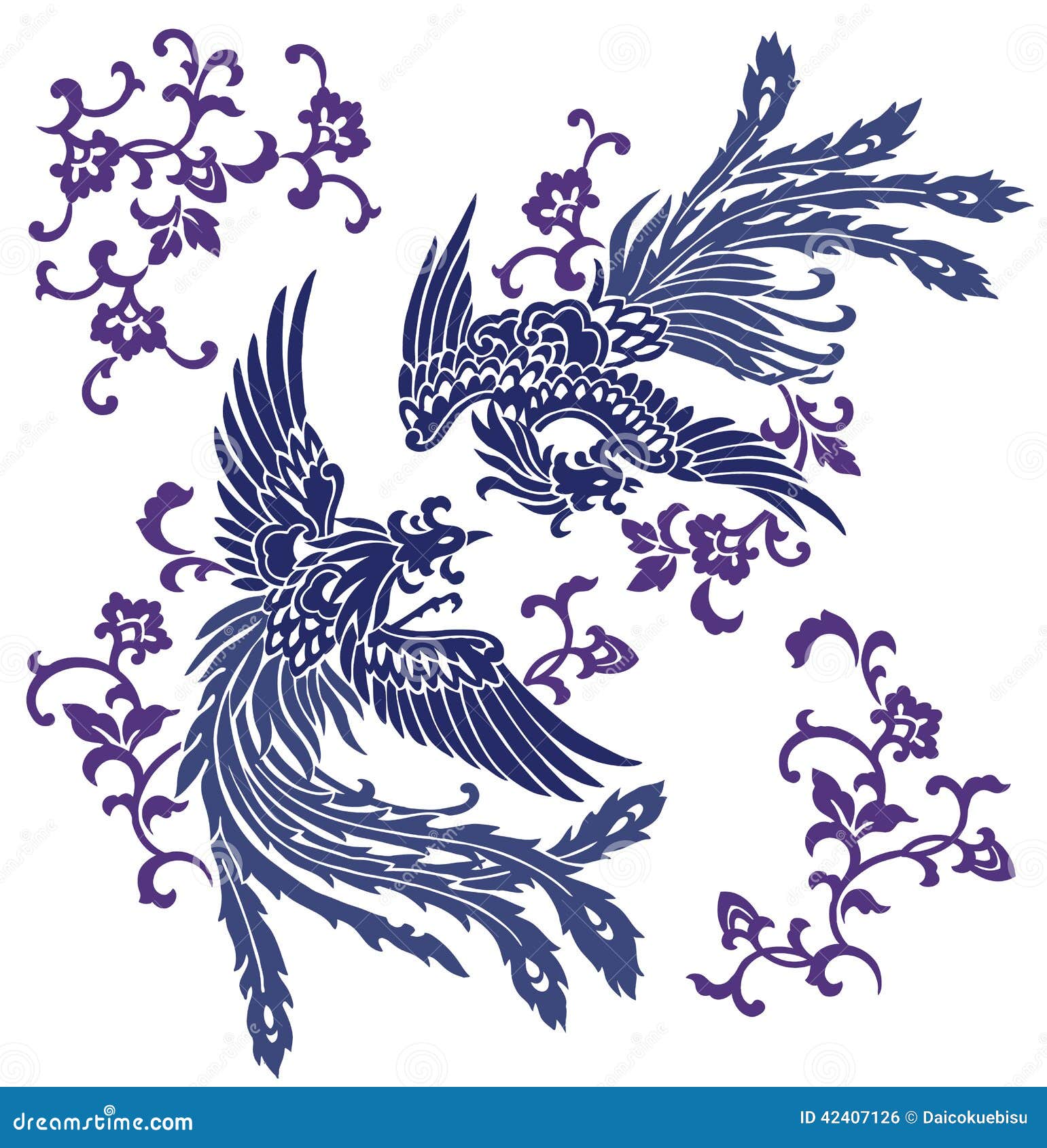 Chinese Phoenix Vector