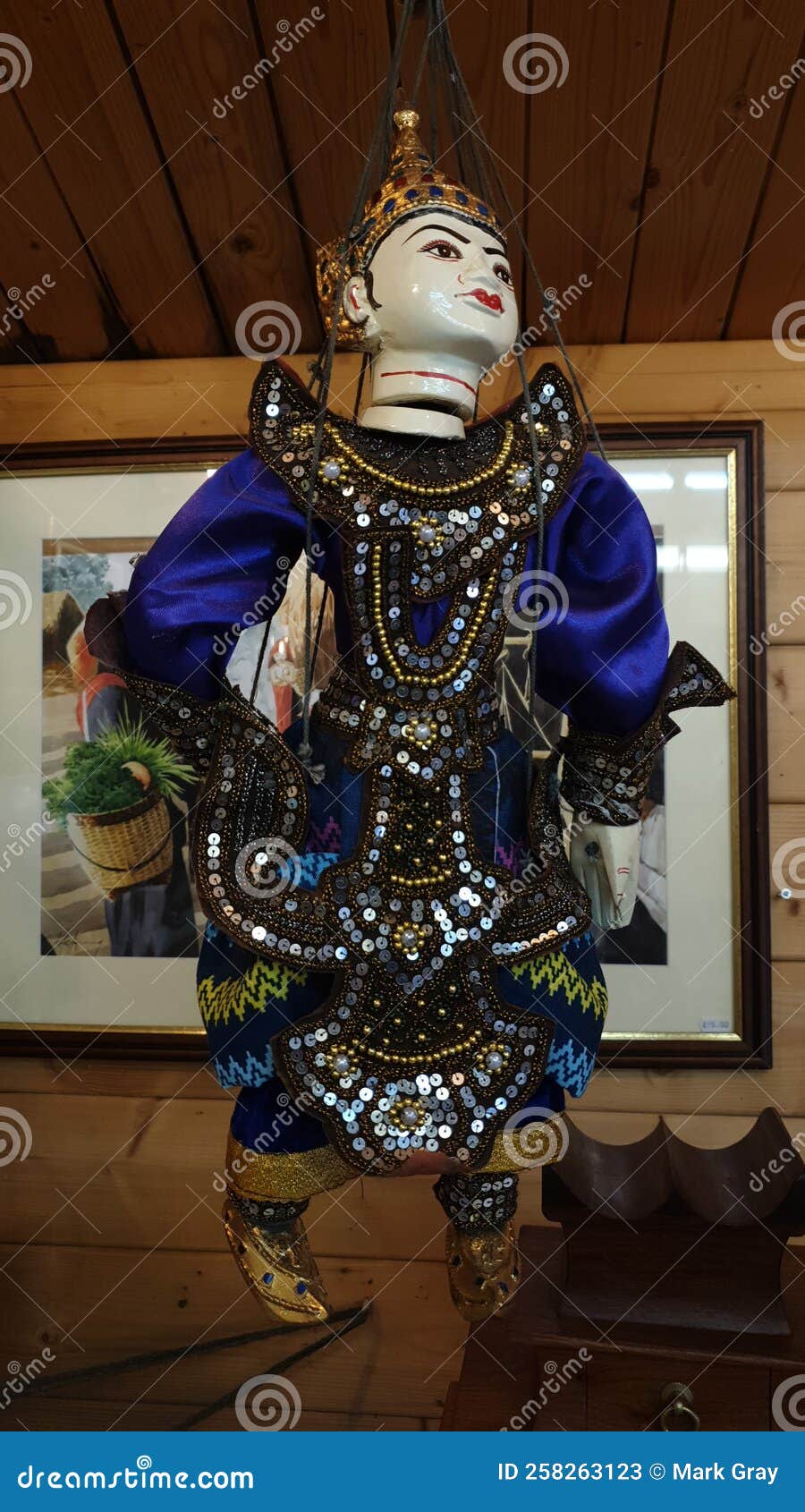 Dancing Chinese Puppet editorial stock photo. Image of fierce - 258263123