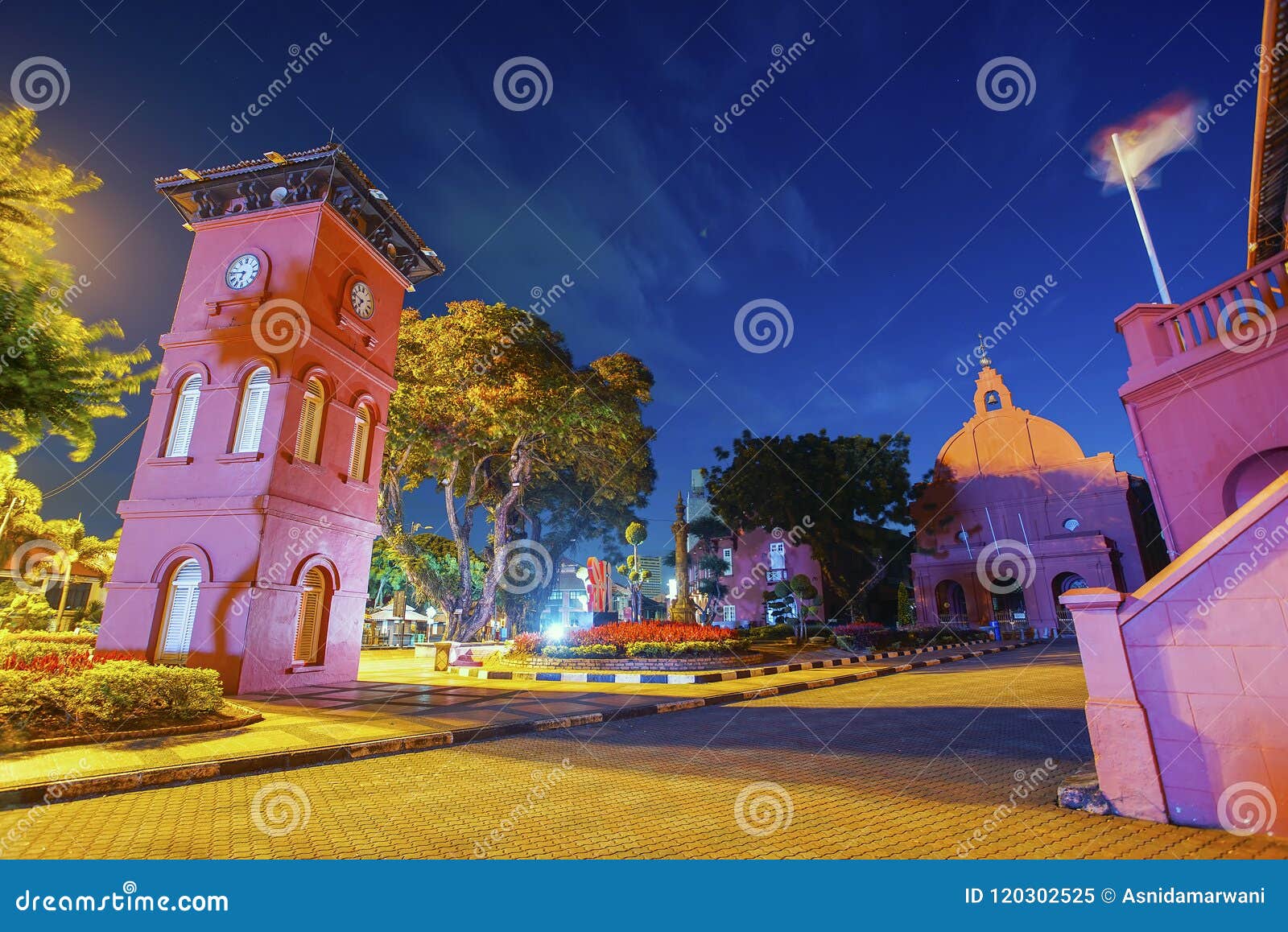 The Oriental Red Building in Melaka, Malacca, Malaysia. Editorial Image ...