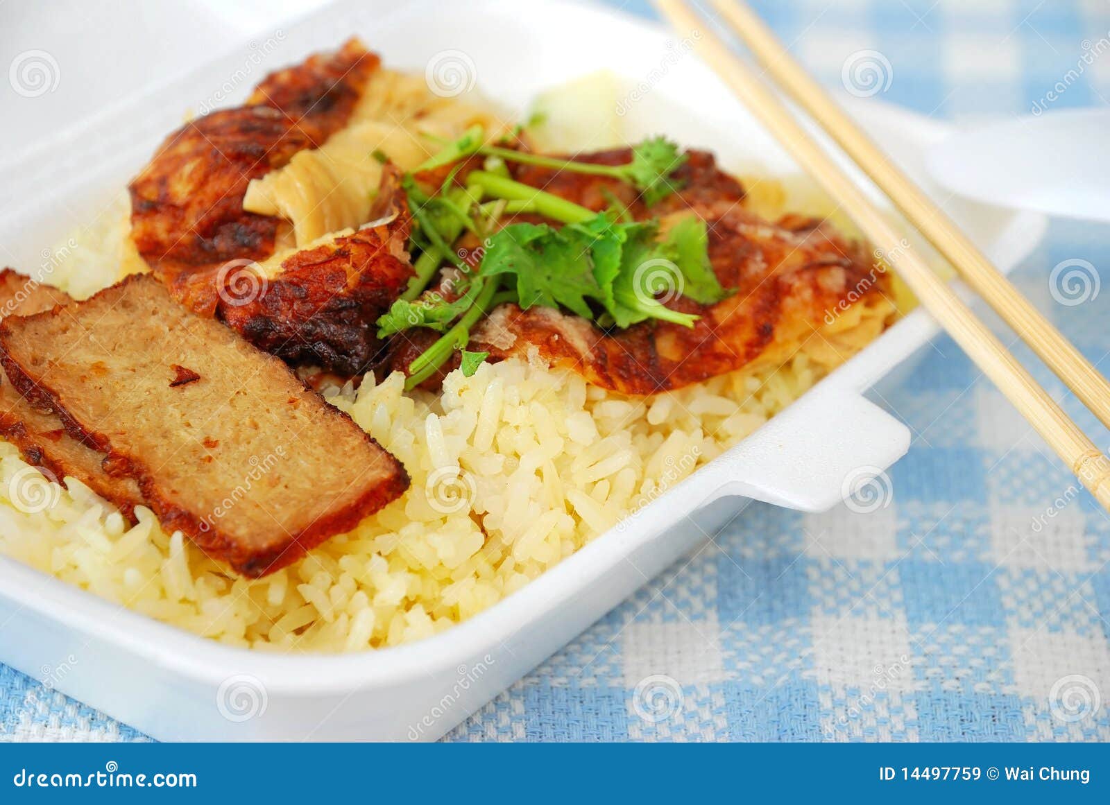 Oriental roasted pork rice stock image. Image of lifestyle - 14497759