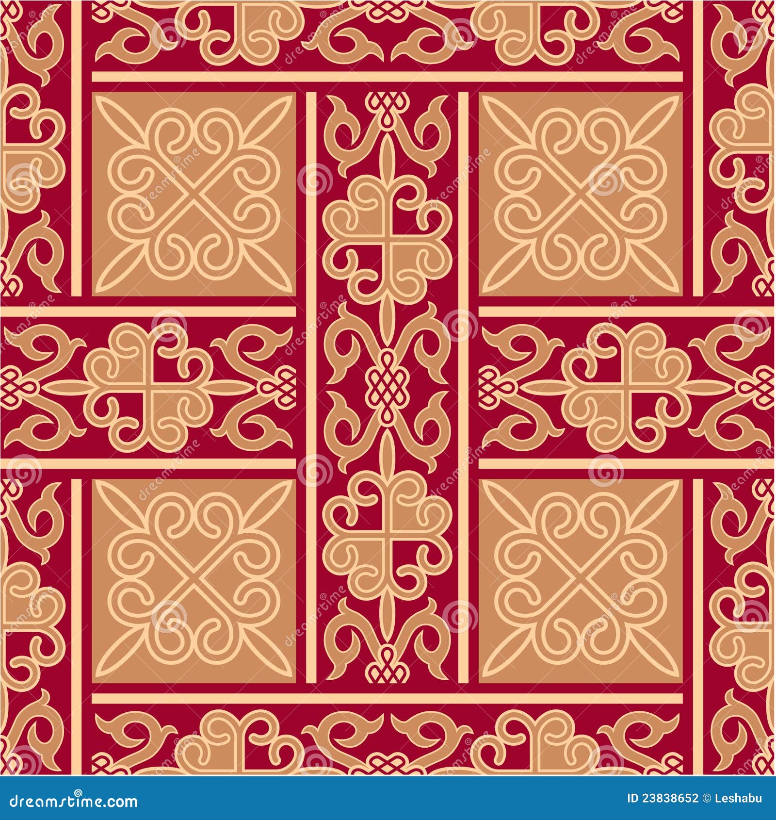 Oriental Seamless Pattern stock vector. Illustration of seamless - 23838652