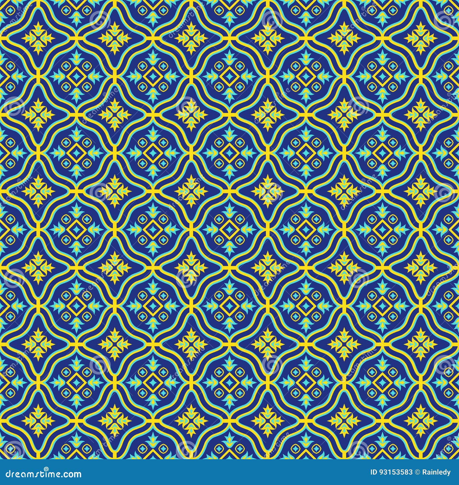 Oriental seamless pattern. stock vector. Illustration of lisbon - 93153583