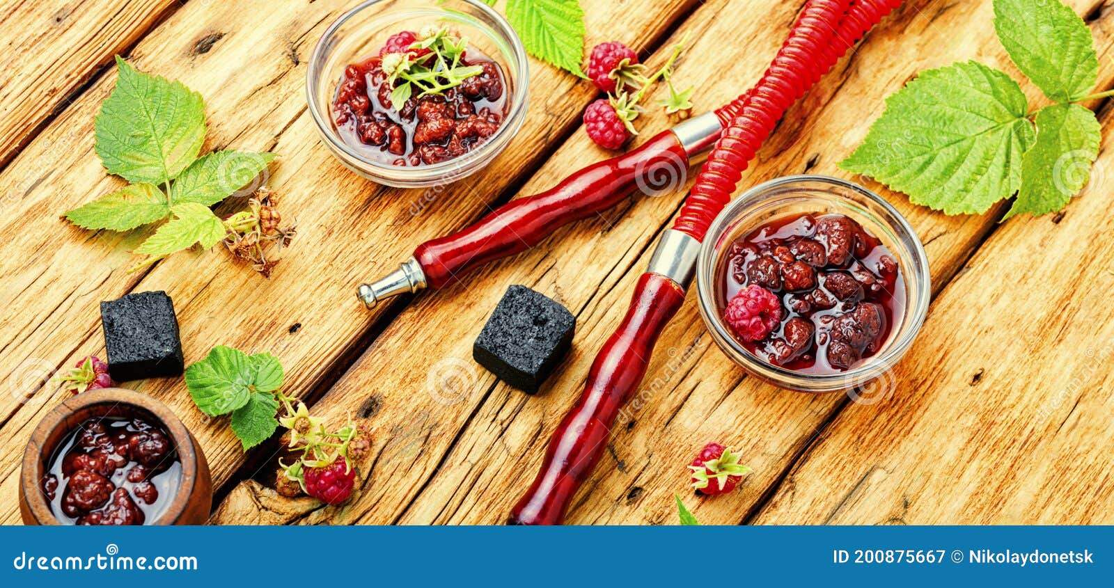 Hookah with of Raspberry Jam Stock Image - Image of persian, addiction ...