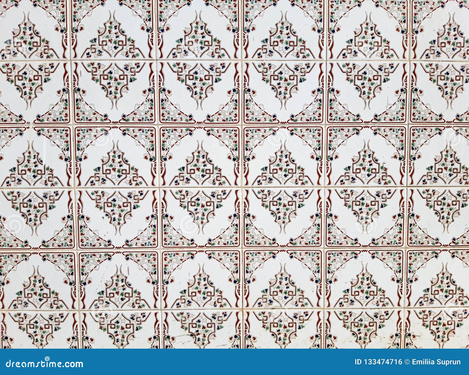 Oriental Tiles stock photo. Image of pattern, eastern - 133474716
