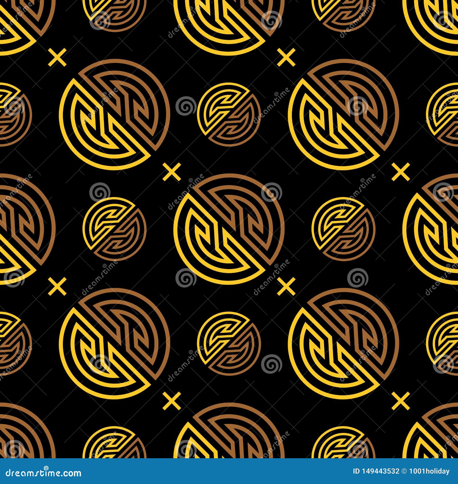 Oriental Traditional Chinese Seamless Pattern of Wealth Stock Vector ...