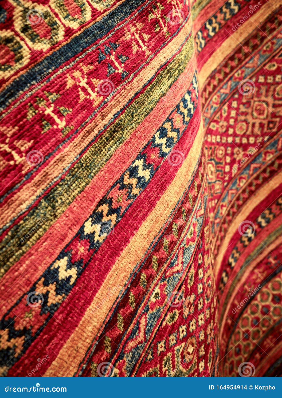 Oriental Traditional Handmade Rug Close-up Stock Photo - Image of ...