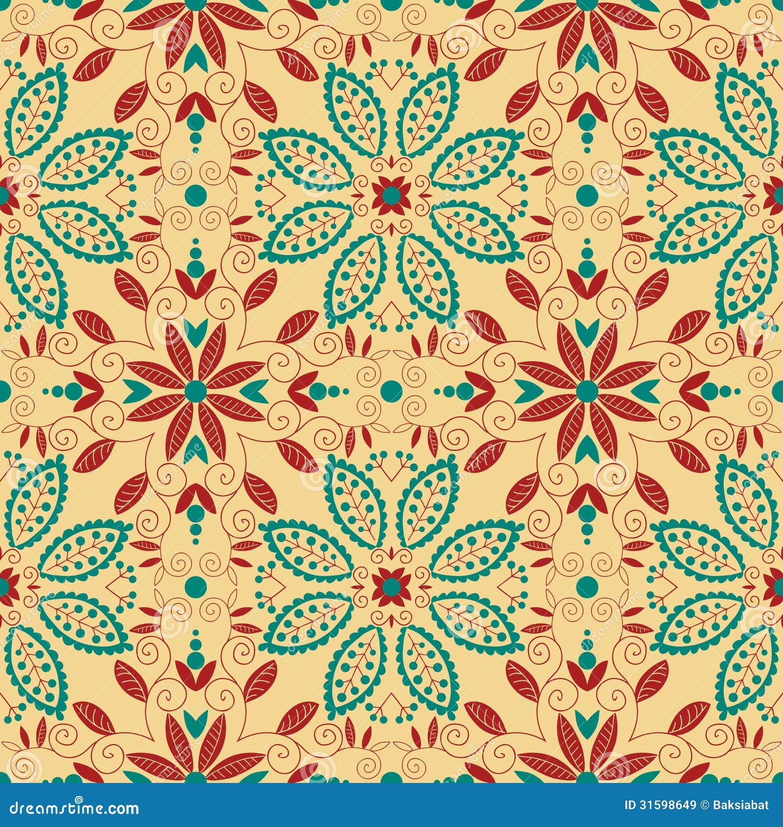 Oriental Traditional Ornament. Seamless Pattern Stock Illustration ...