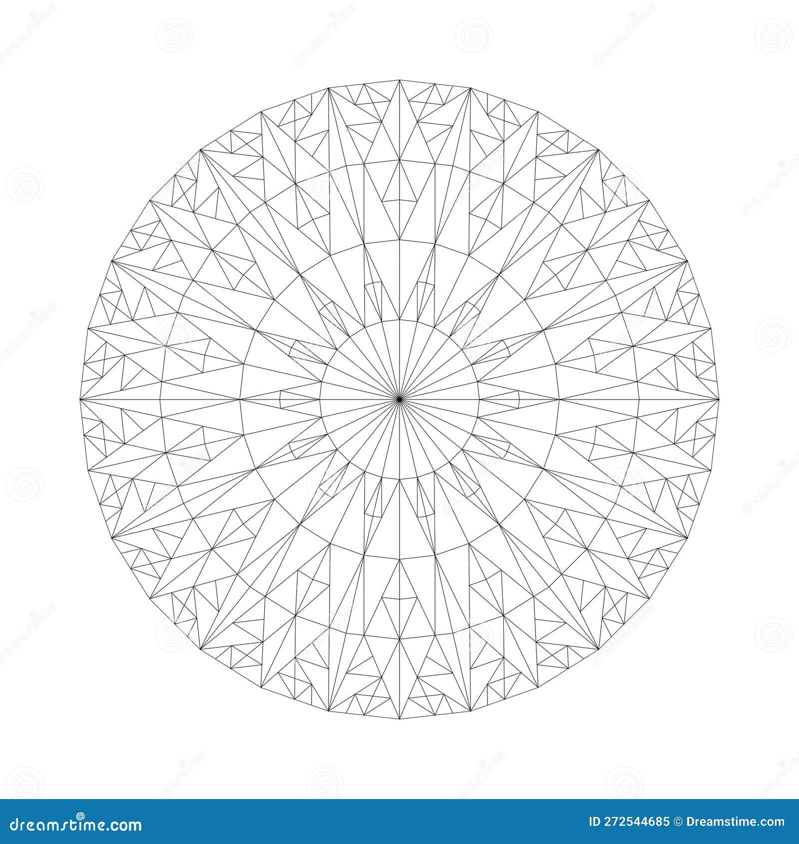 Circular Triangle Chart Information Infographic Element Cartoon Vector ...