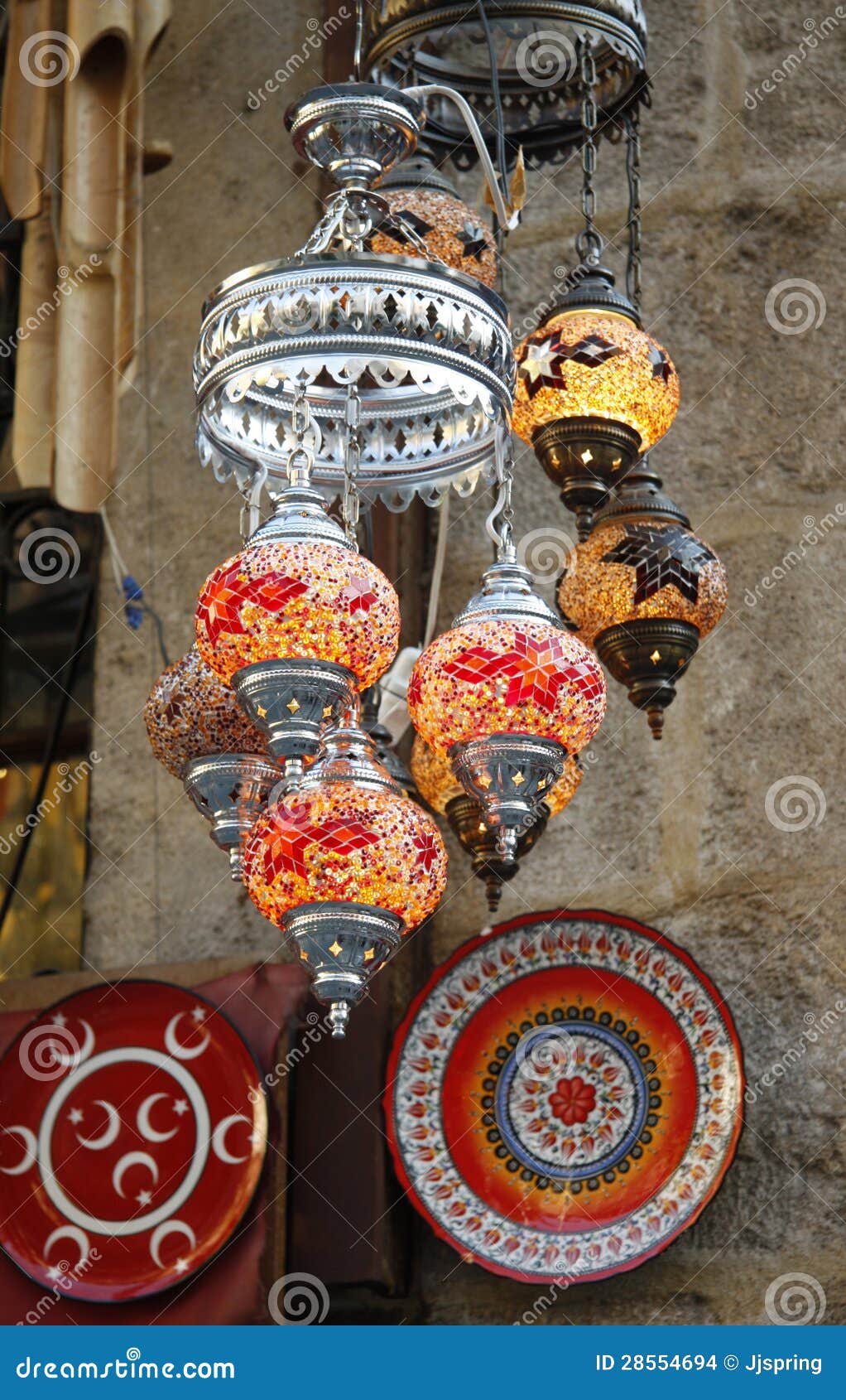 Oriental Turkish lamps stock photo. Image of authentic - 28554694
