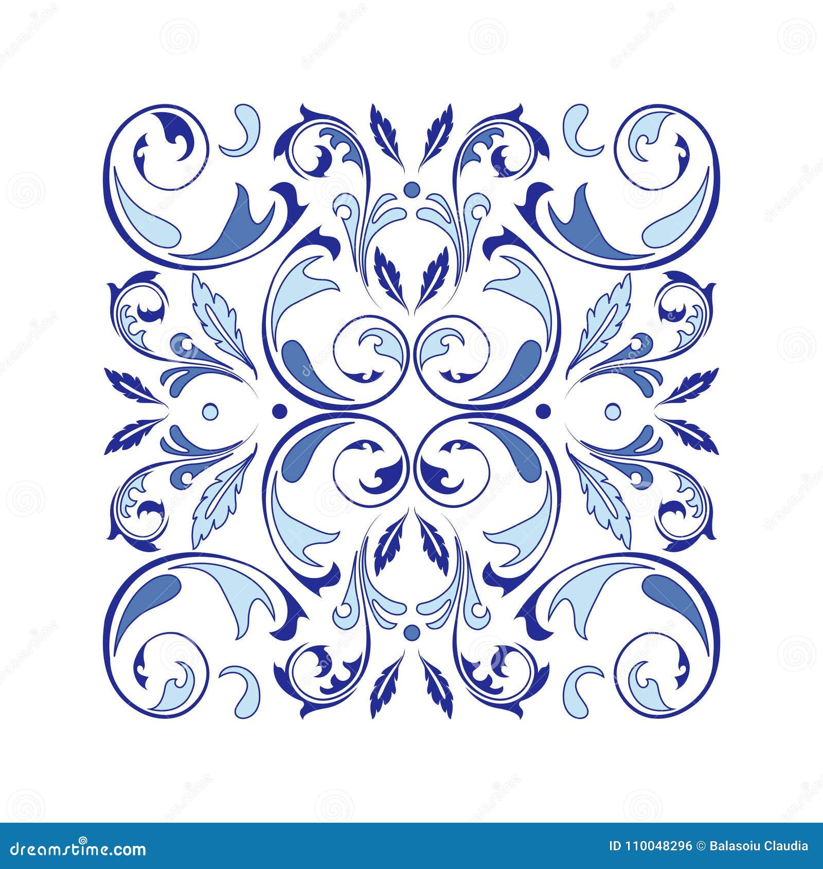 Oriental Vector Square Ornament with Arabesques Elements Stock Vector ...