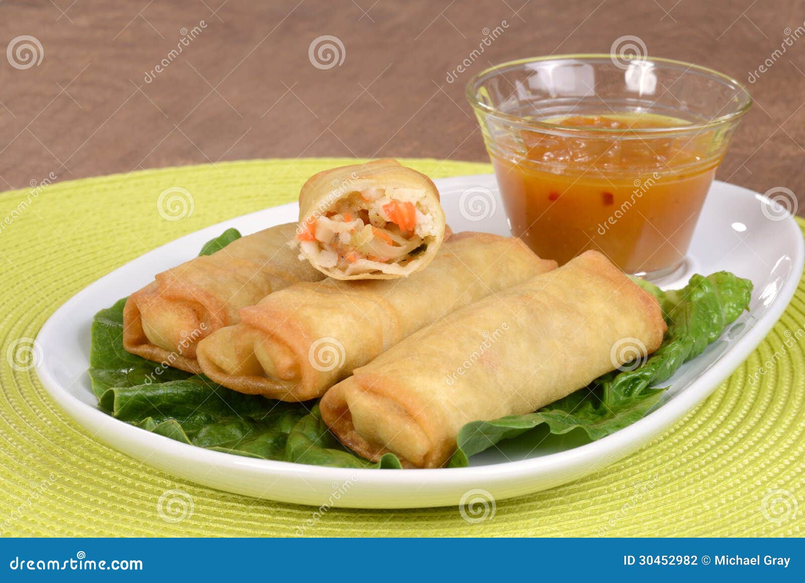 Oriental Vegetable Spring Rolls Stock Photo - Image of freshness ...