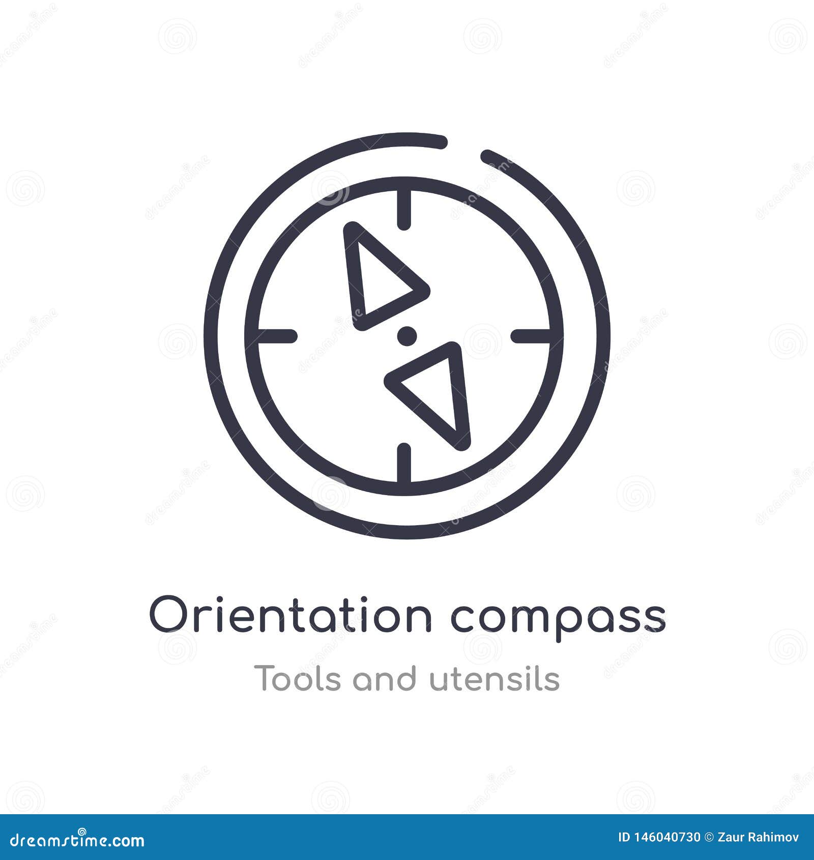 Orientation Compass Icon Vector Isolated On White Background ...