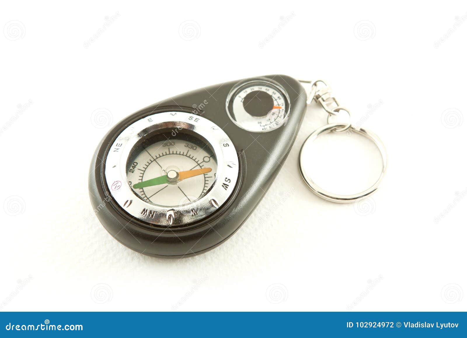 Orientation Concept - Analog Compass on a White Background. Stock Photo ...
