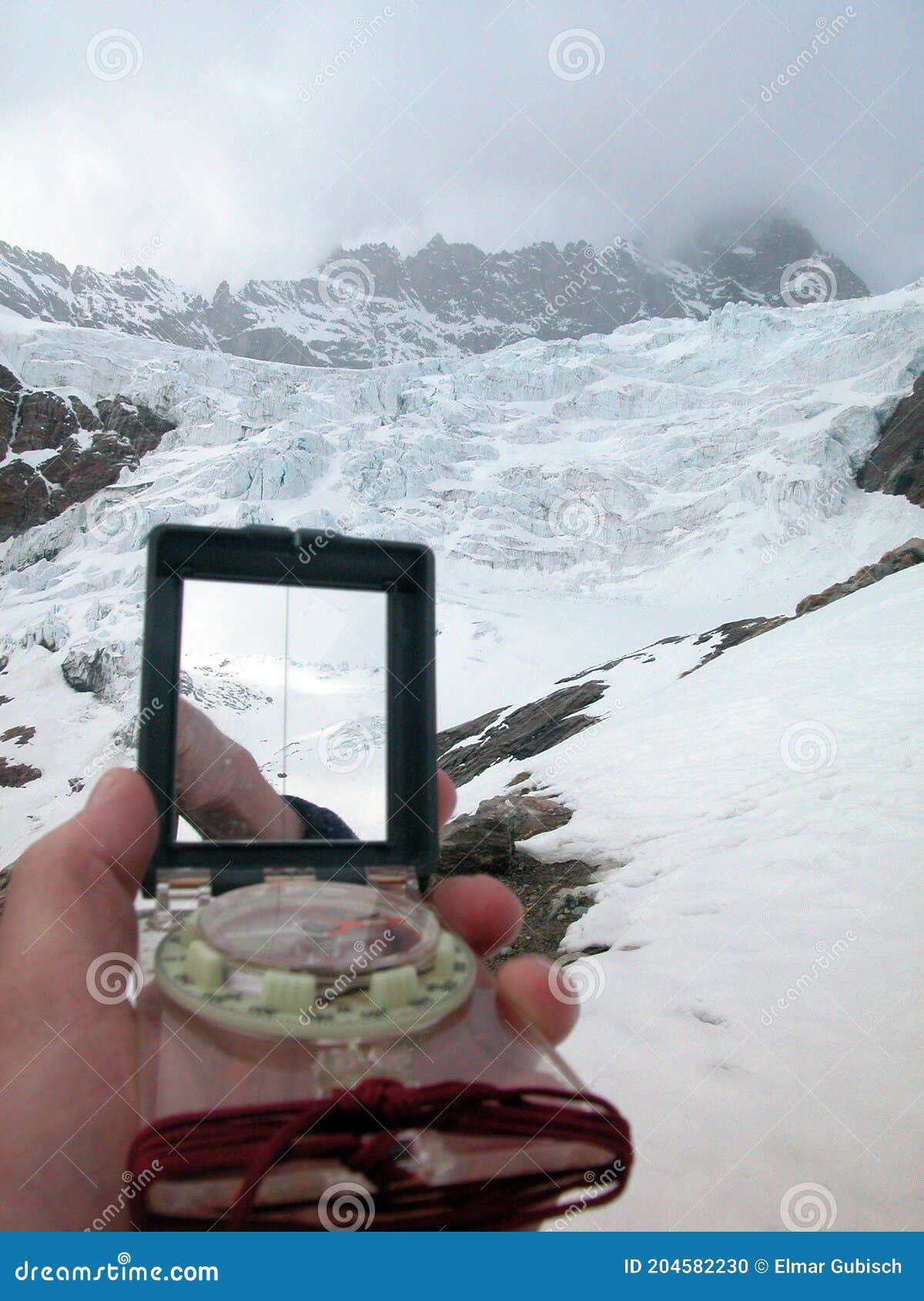 Orientation and Navigation with a Compass Stock Photo - Image of hobby ...