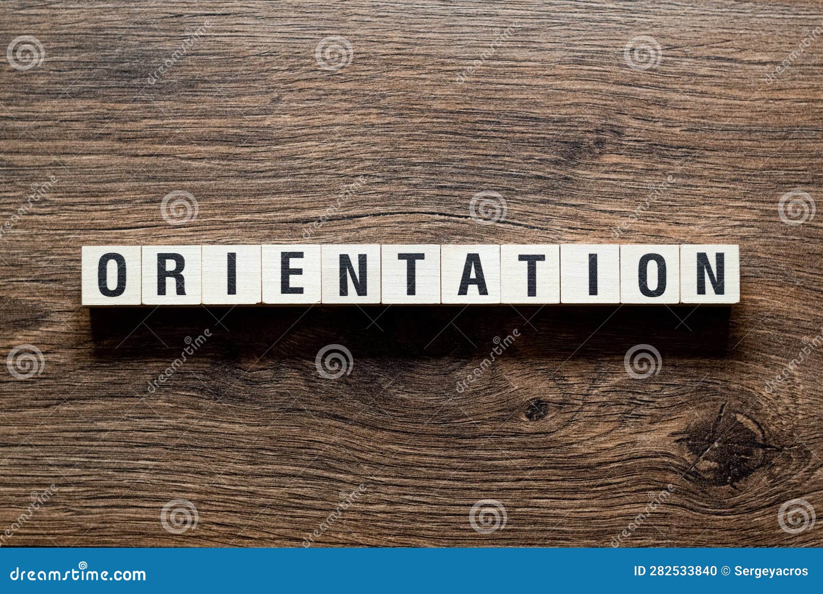 Orientation - Word Concept on Building Blocks, Text Stock Photo - Image ...