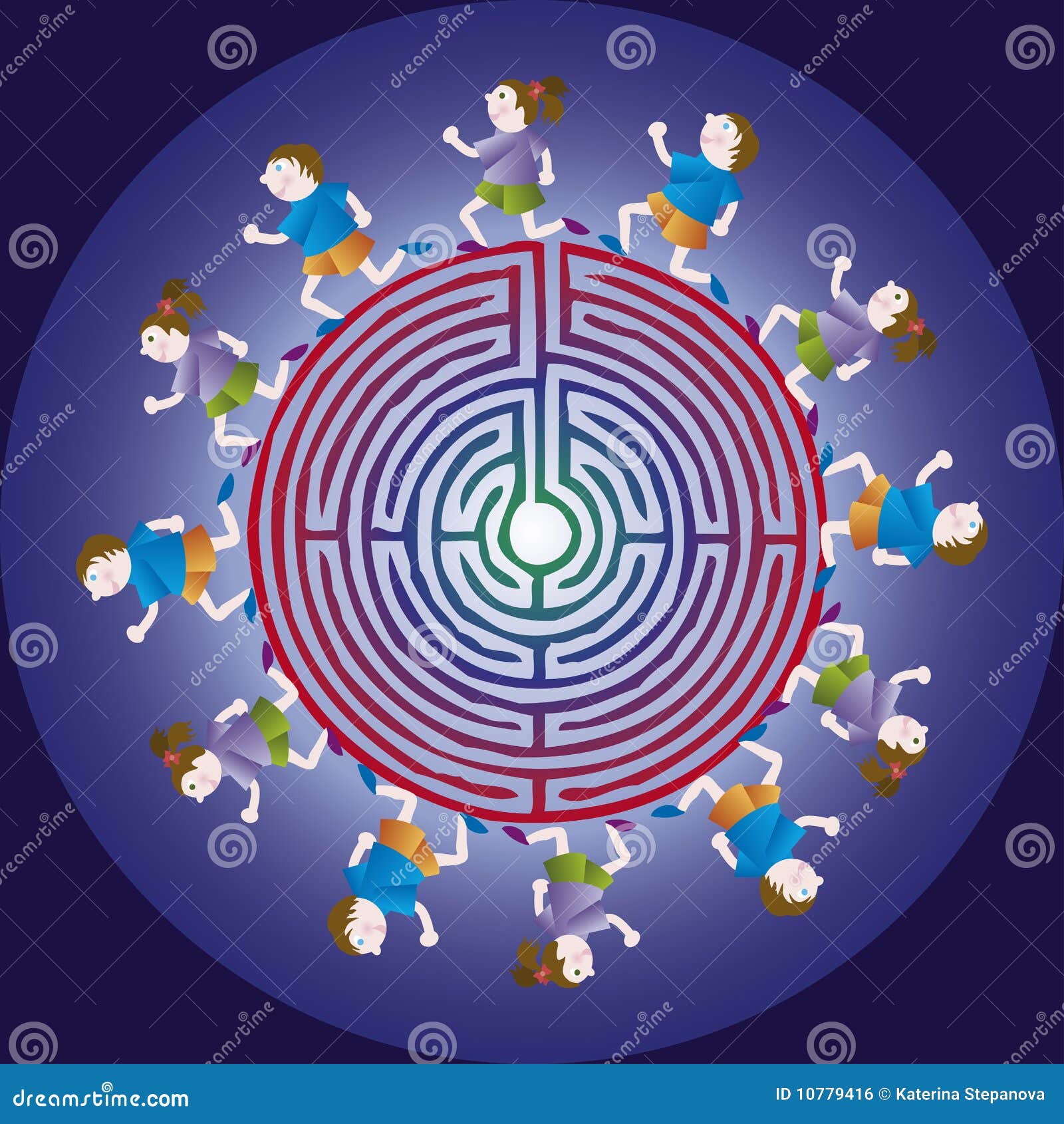 Orienteering stock vector. Illustration of labyrinth - 10779416