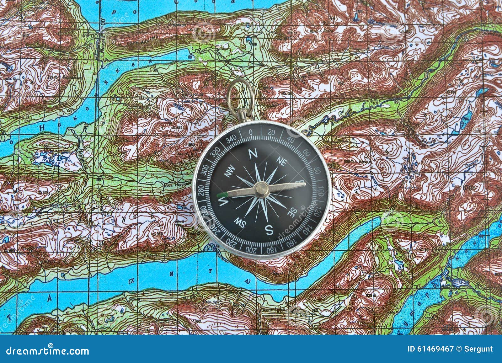 Orienteering in the wild. stock image. Image of guidance - 61469467