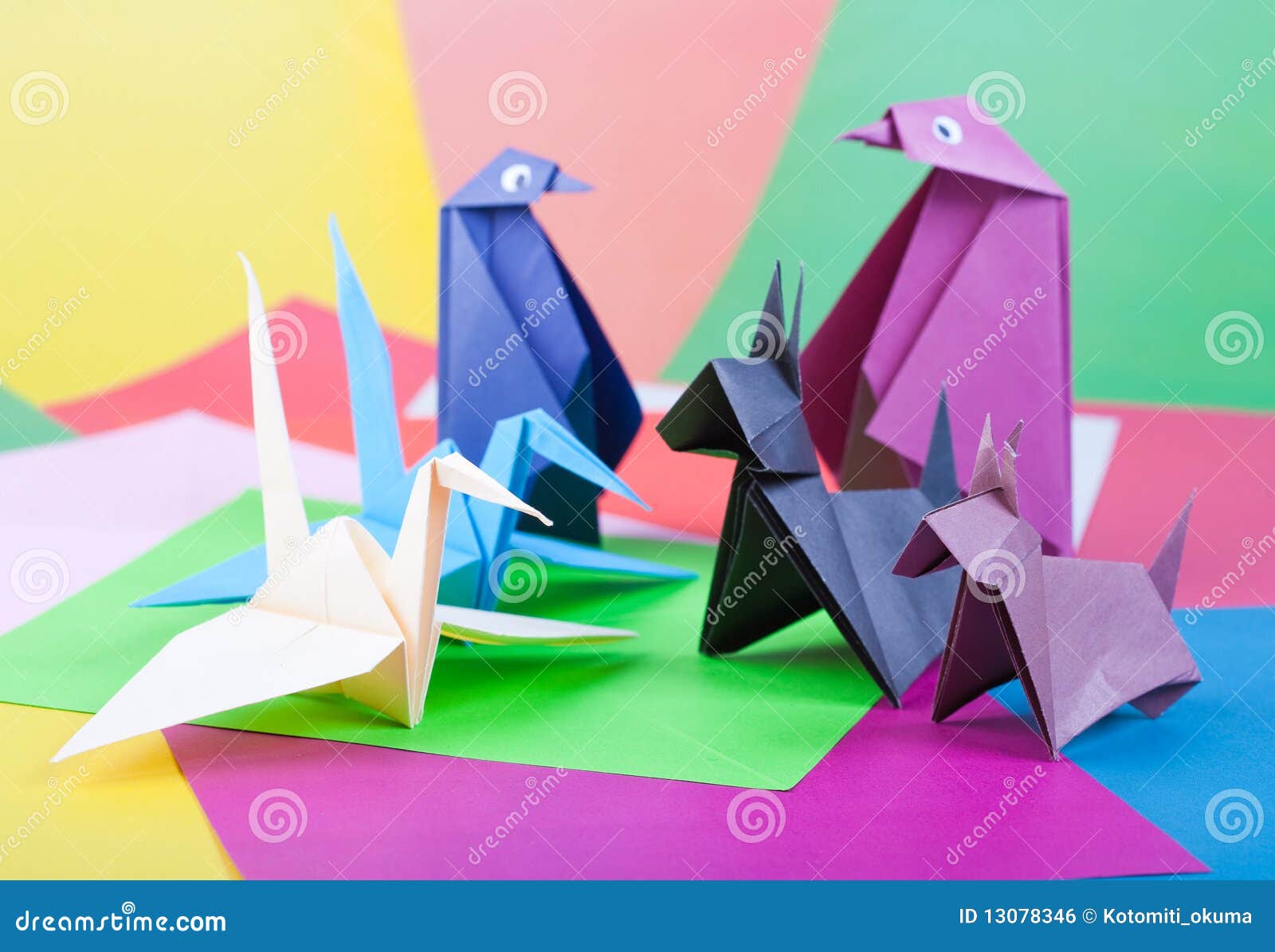 Origami stock photo. Image of children, puppy, japanese - 13078346