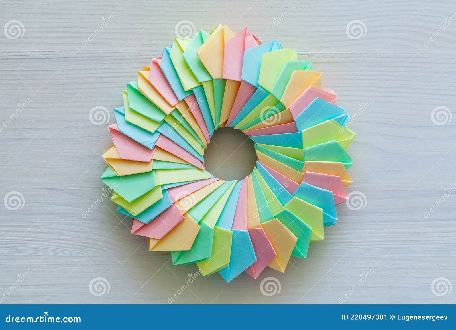 Origami, Abstract Parametric Ring Structure Stock Image - Image of ...