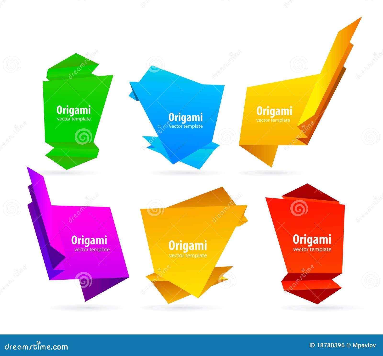 Origami abstracto ilustración del vector. Ilustración de burbuja - 18780396