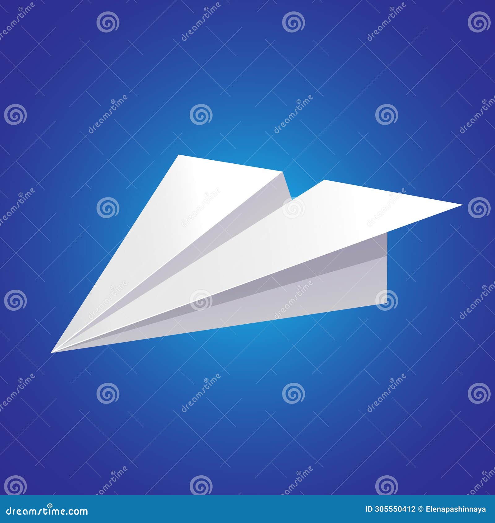 Origami airplane stock illustration. Illustration of paper - 305550412