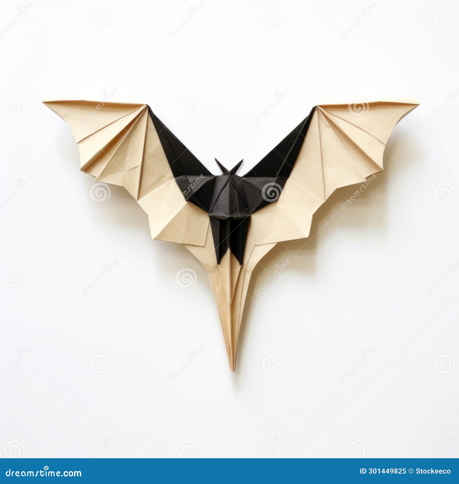 Origami Bat: a Brooding Avian-themed Masterpiece by Lin Wu Stock ...