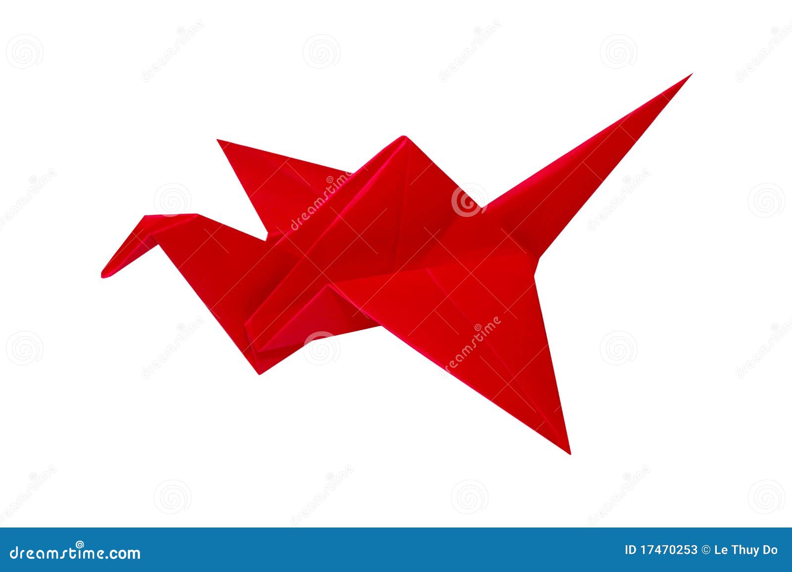 Origami Bird Papercraft Made From Recycle Paper Stock Photography ...