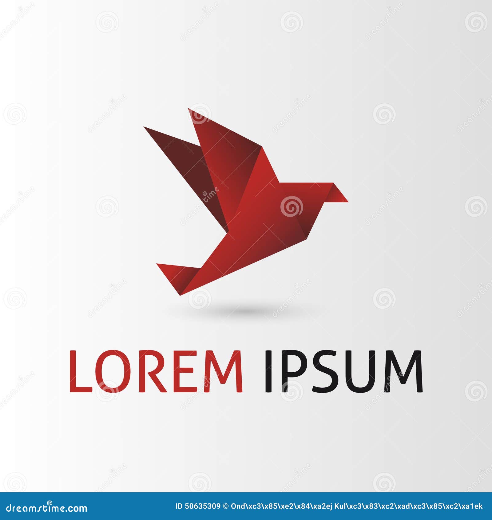 Origami Bird Logo. Abstract. Vector Illustration | CartoonDealer.com ...