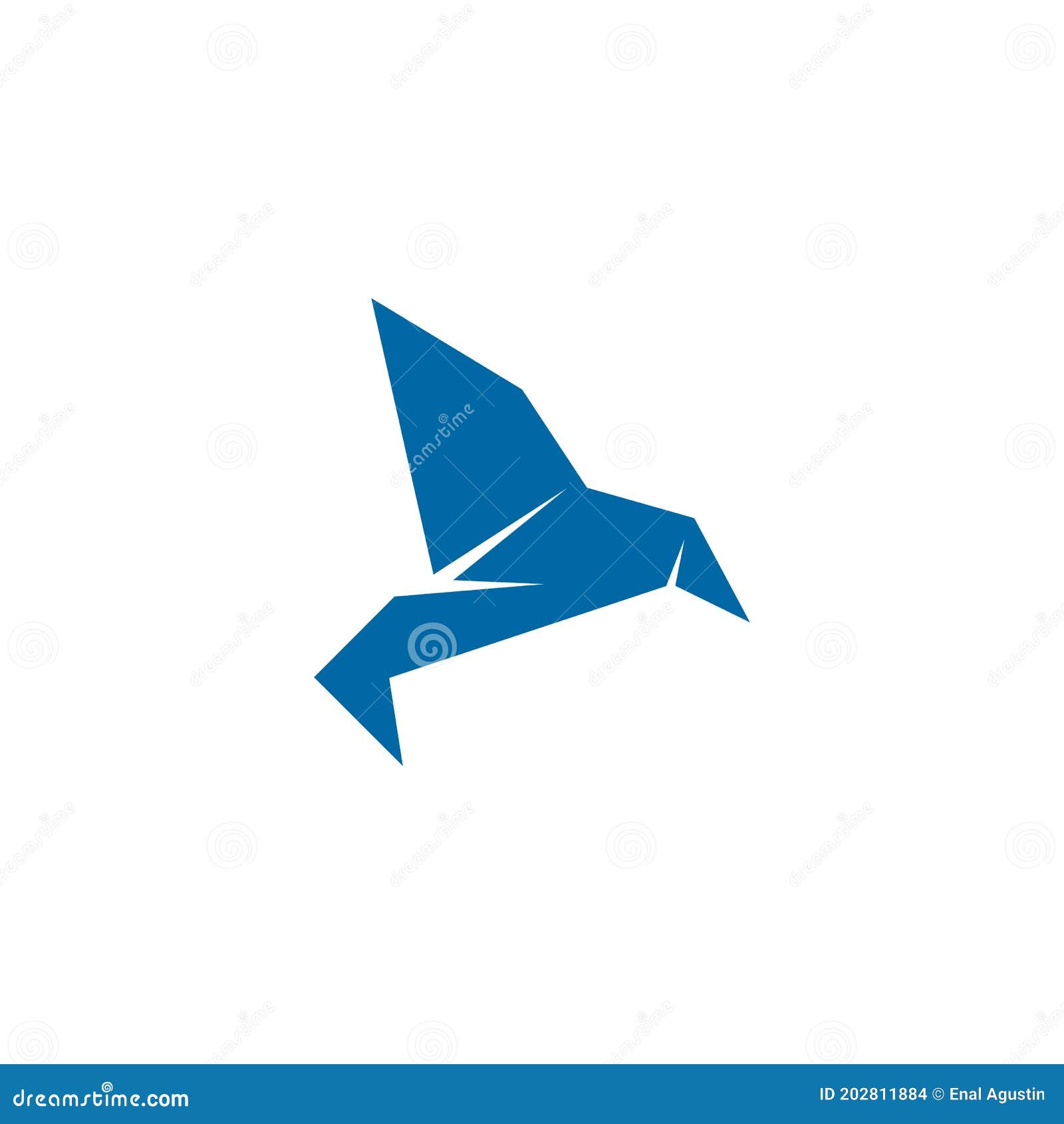 Origami Bird Logo Icon Design Template Stock Vector - Illustration of ...