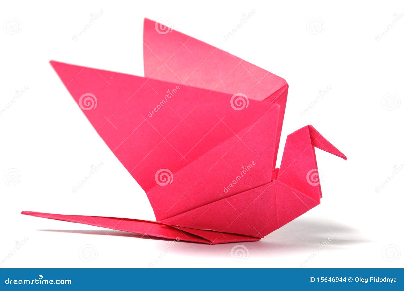 Origami Bird Papercraft Made From Recycle Paper Stock Photography ...
