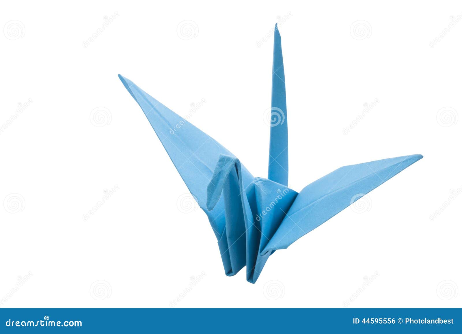 Origami blue bird paper stock photo. Image of decoration - 44595556