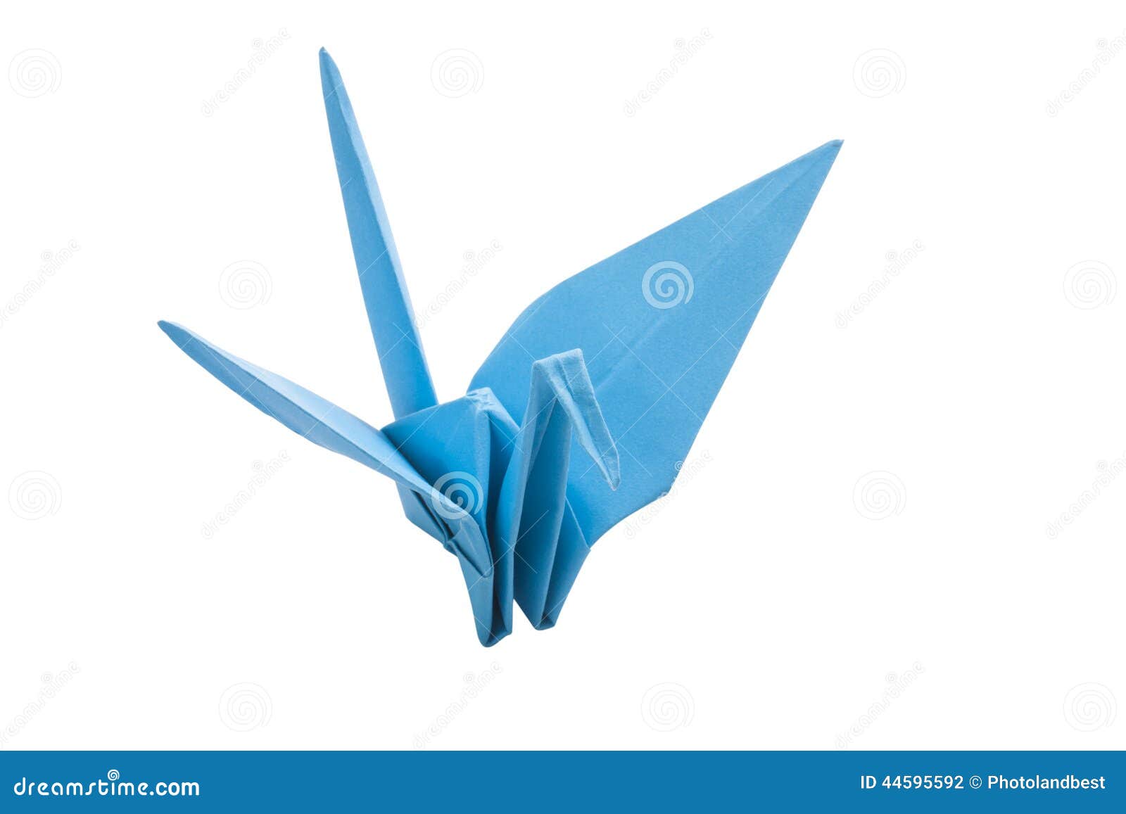 Origami blue bird paper stock photo. Image of animal - 44595592