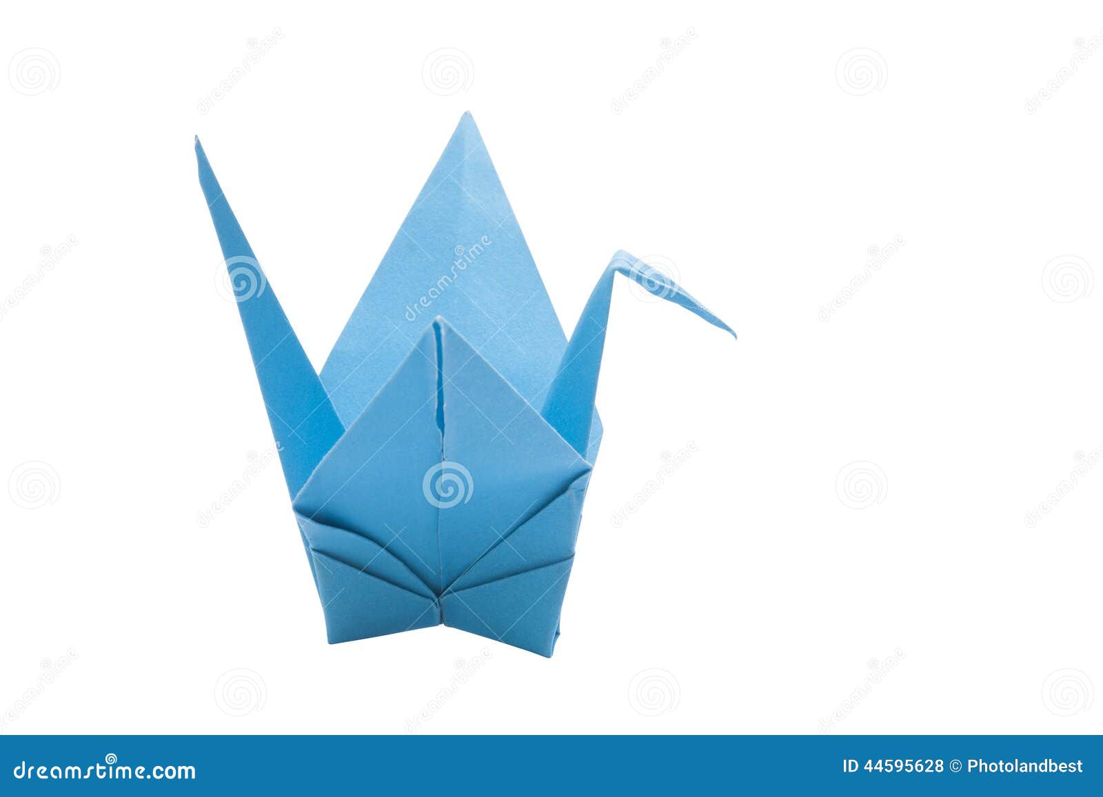 Origami blue bird paper stock photo. Image of card, concept - 44595628