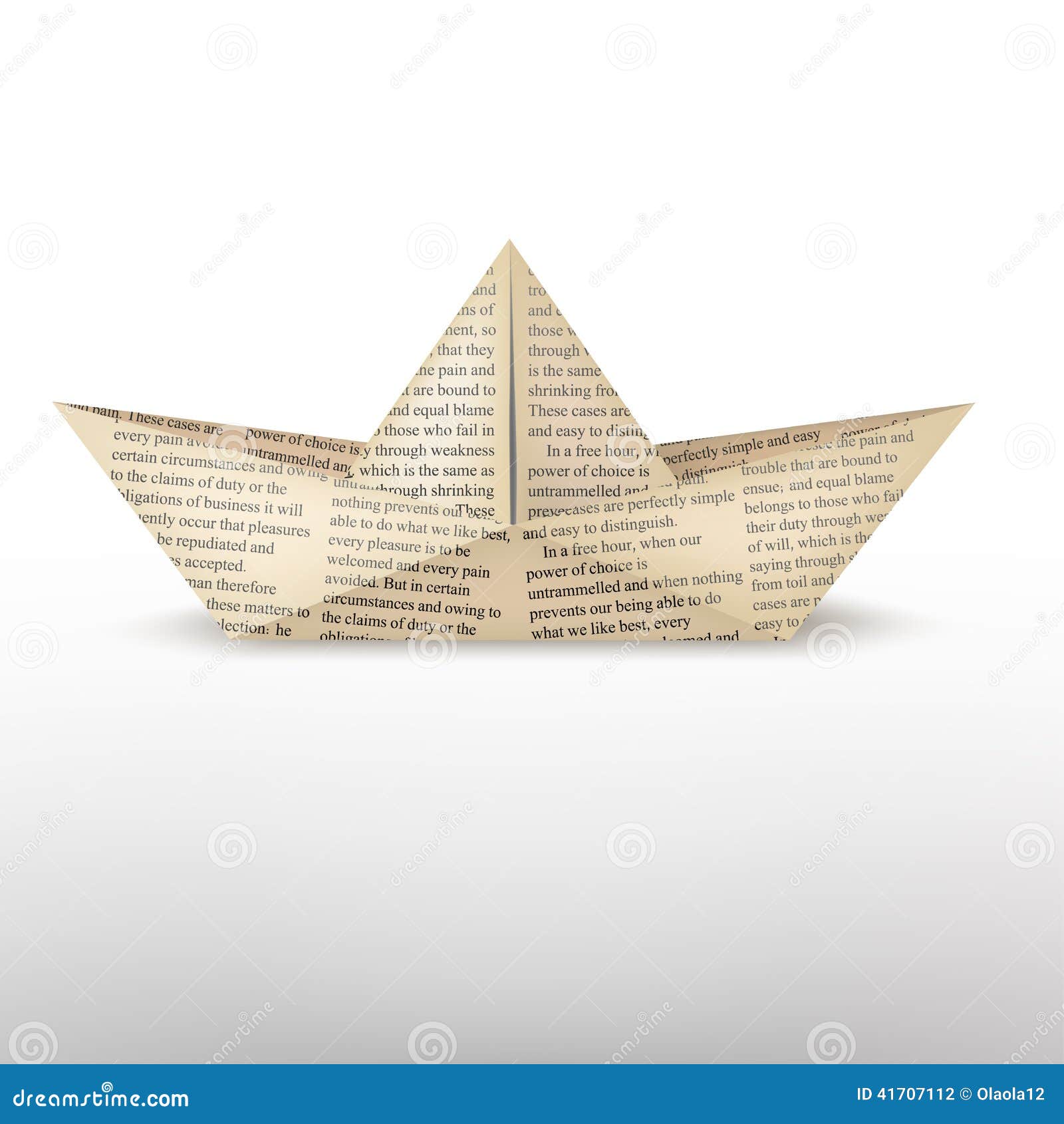 Origami Boat Royalty-Free Stock Photography | CartoonDealer.com #44722037