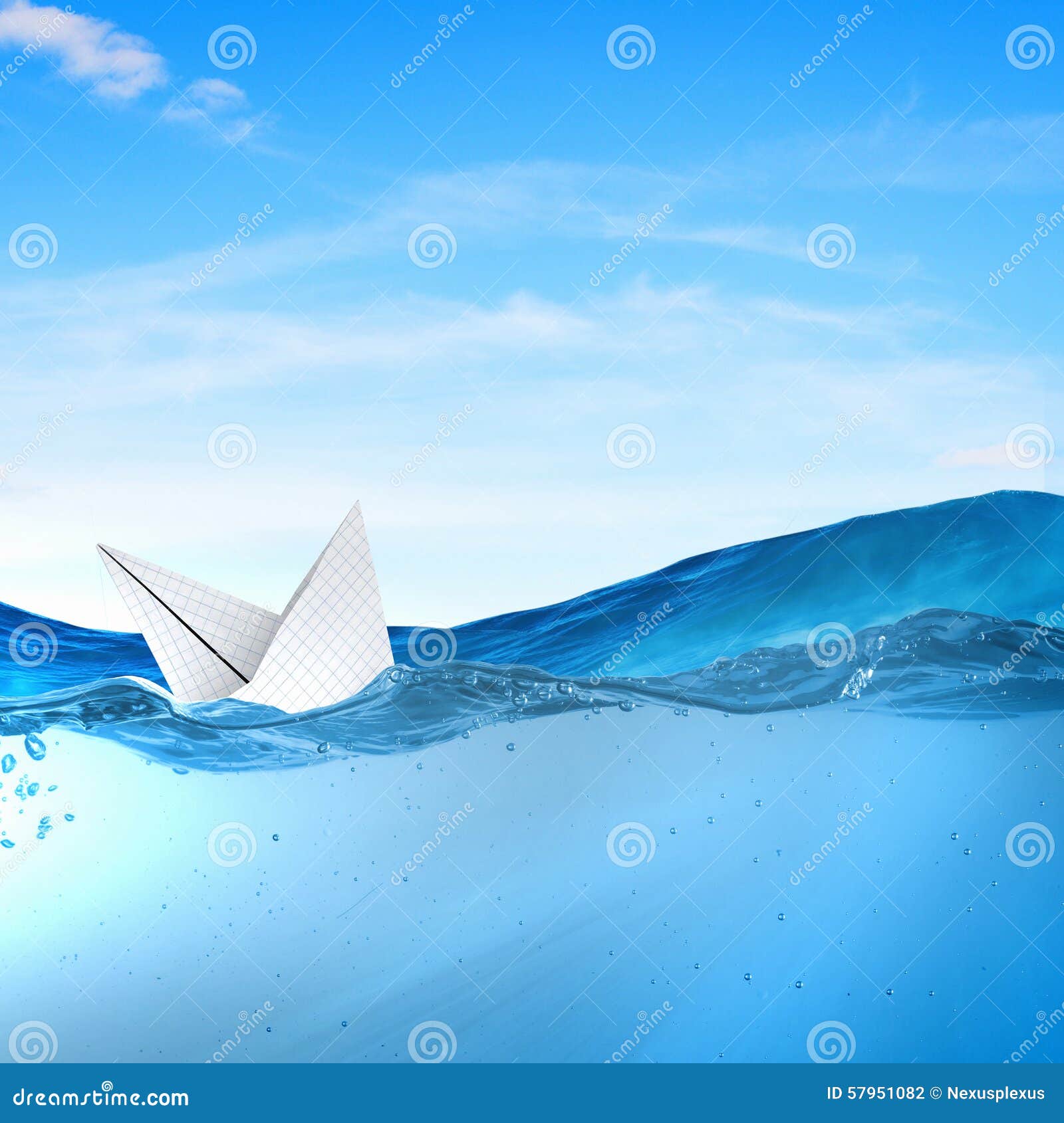 Origami boat stock photo. Image of ocean, ship, simple - 57951082