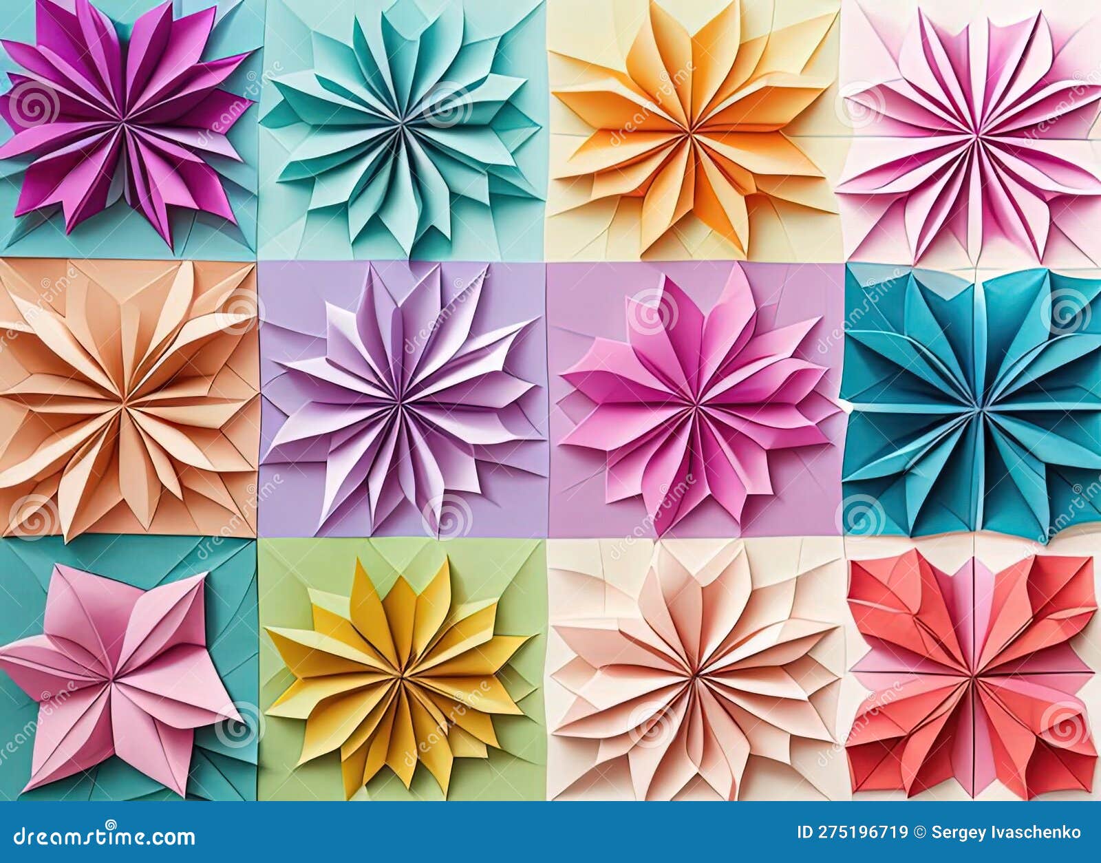 Origami. stock illustration. Illustration of pattern - 275196719
