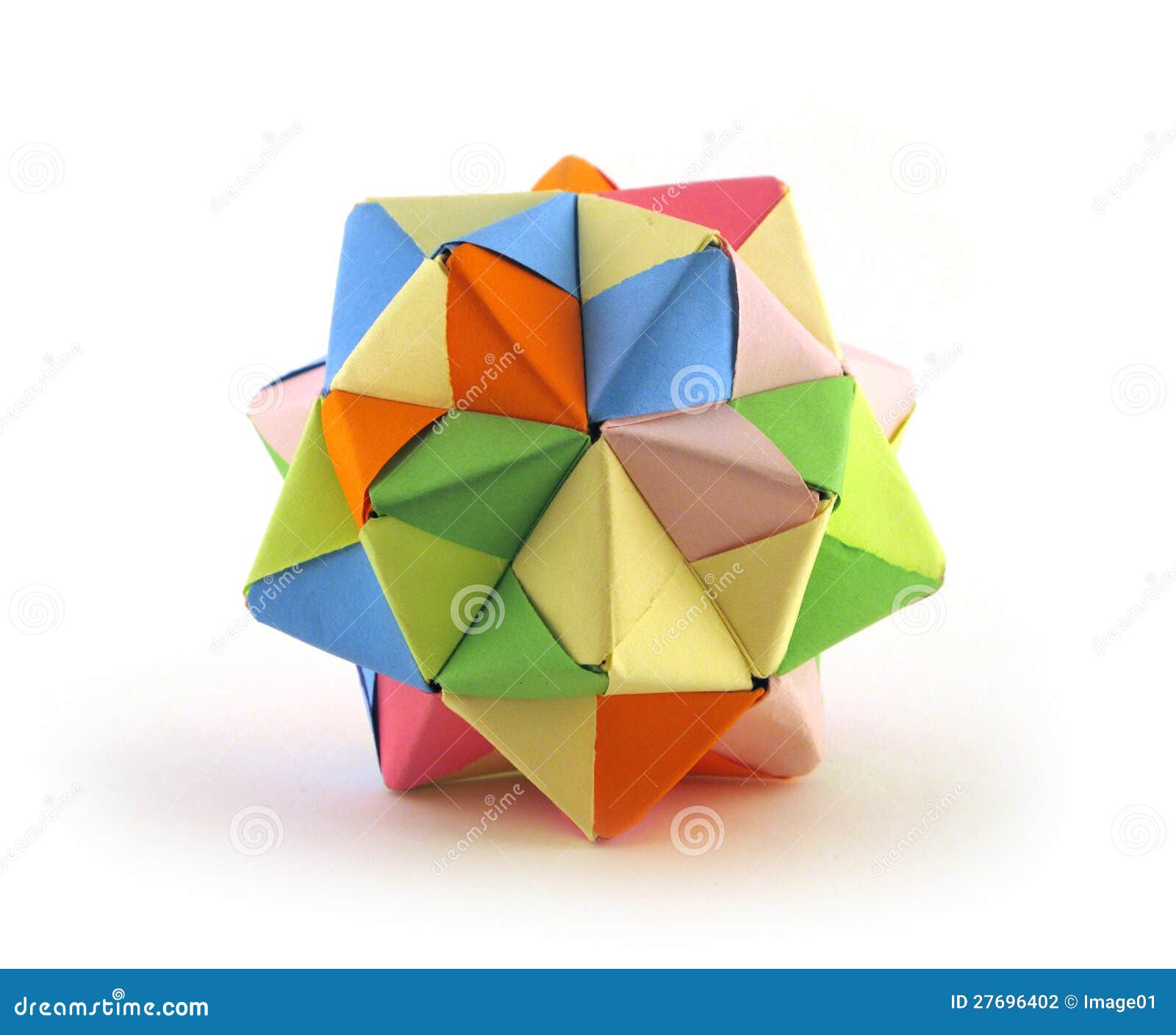 Origami crystal stock illustration. Illustration of folding - 27696402