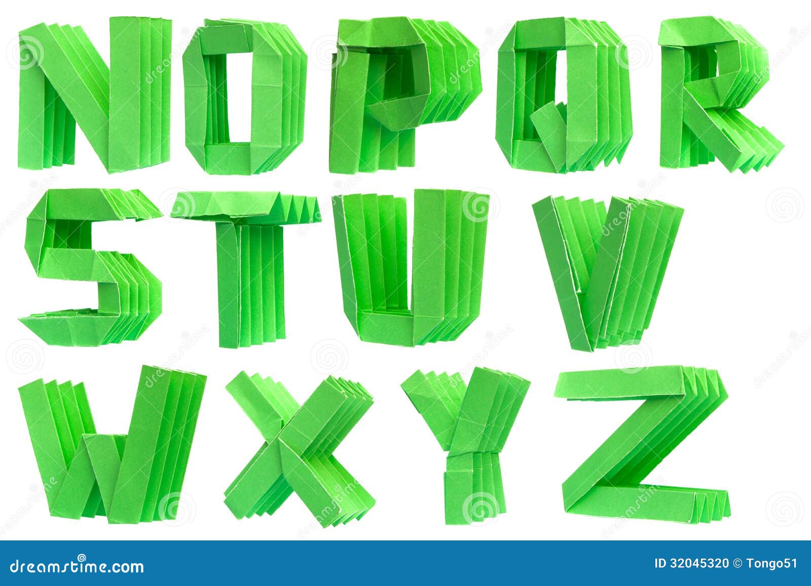 Origami D'alphabet Photo stock - Image: 32045320