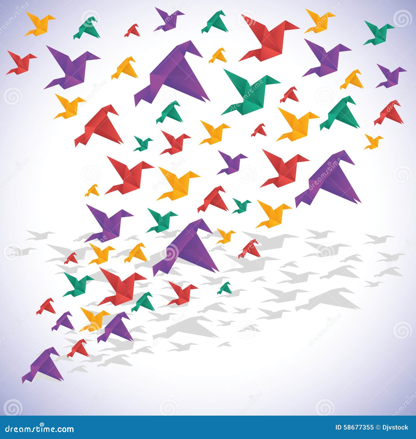 Origami design. stock vector. Illustration of japan, craft - 58677355