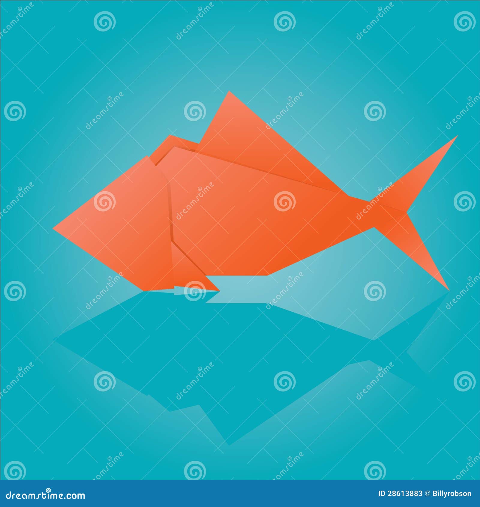 Origami Fish Cartoon Vector | CartoonDealer.com #16655979